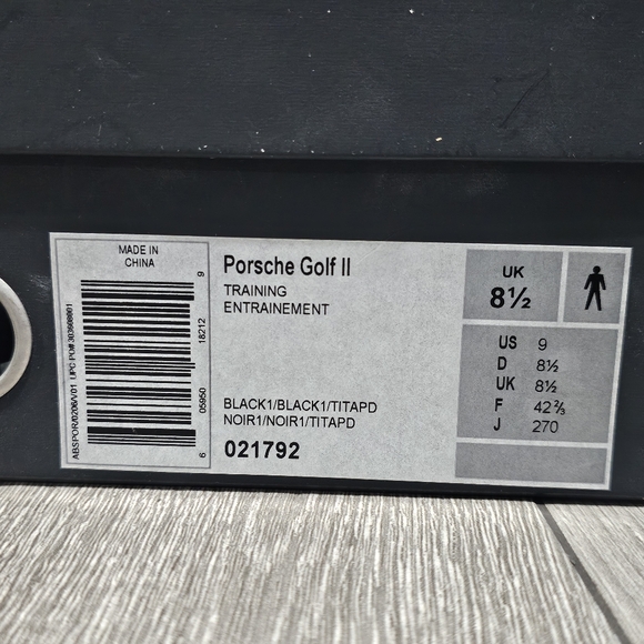 Porsche Design | Shoes | Nwb Porsche Design Adidas P500 Men Golf Ii Black Leather Golf Shoes Us ...